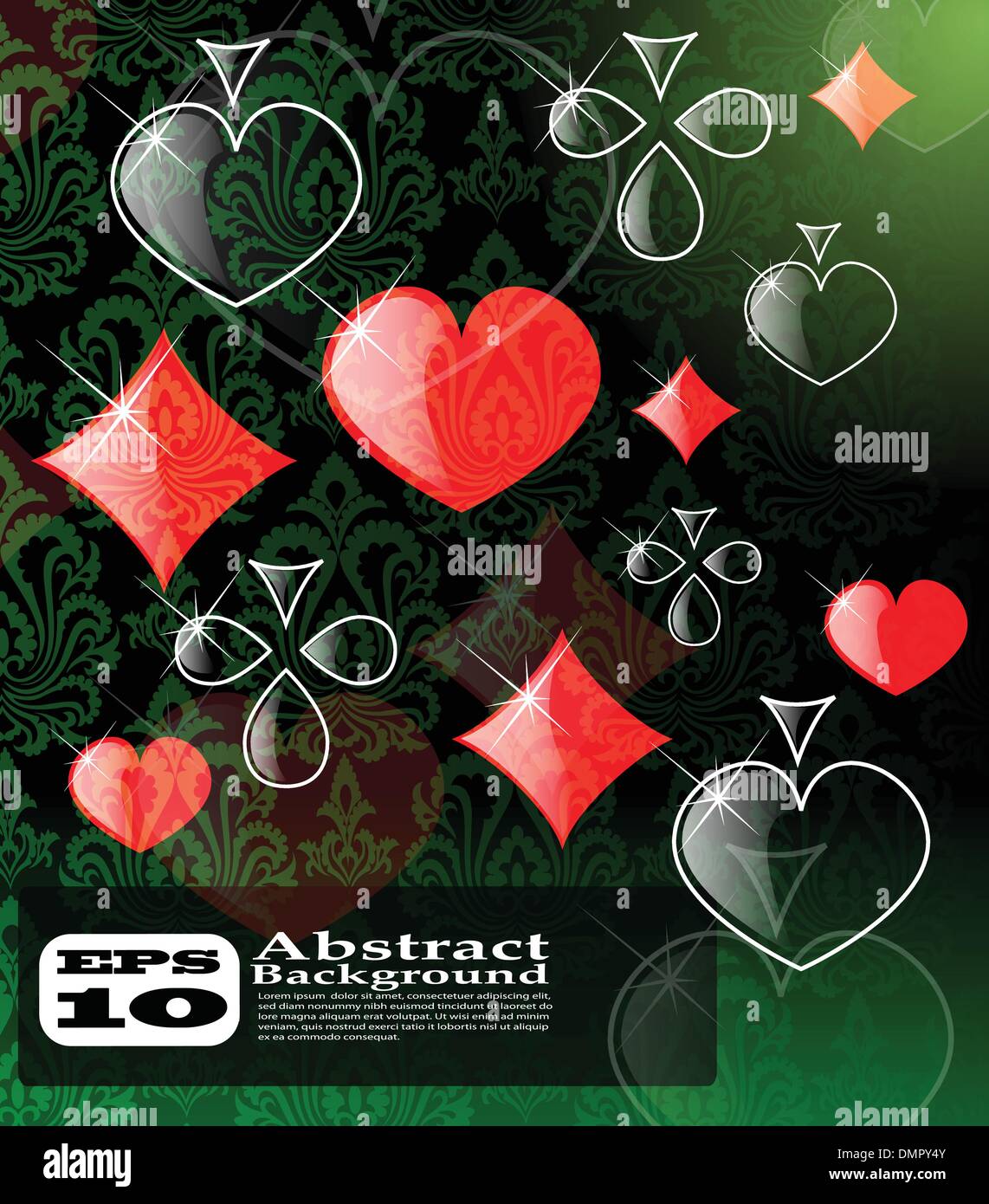the vector abstract play card background eps 10 Stock Vector Image ...