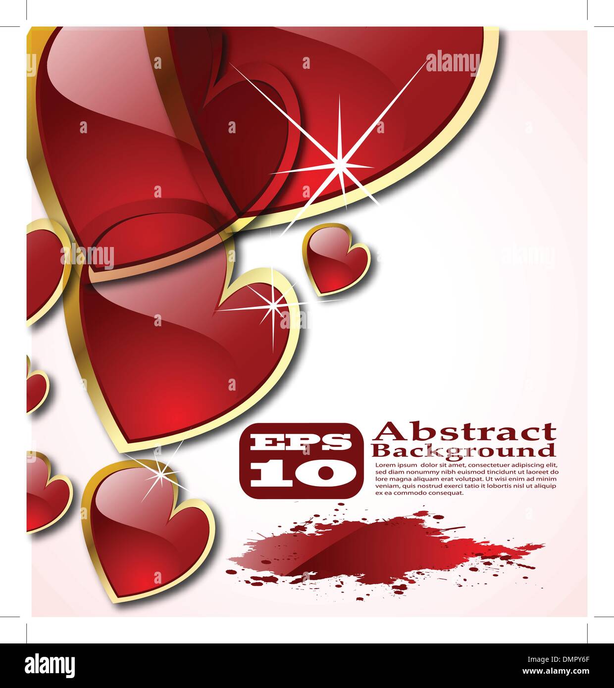 the vector abstract hearts background eps 10 Stock Vector Image & Art ...