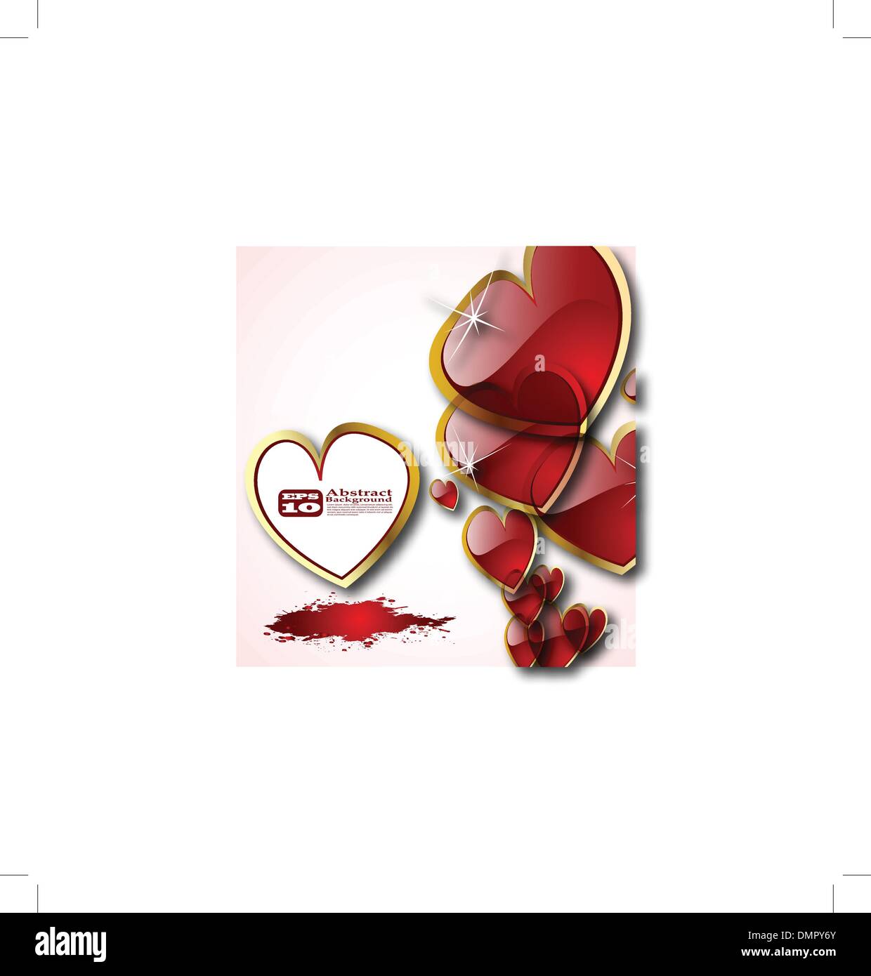 the vector abstract hearts background Stock Vector Image & Art - Alamy
