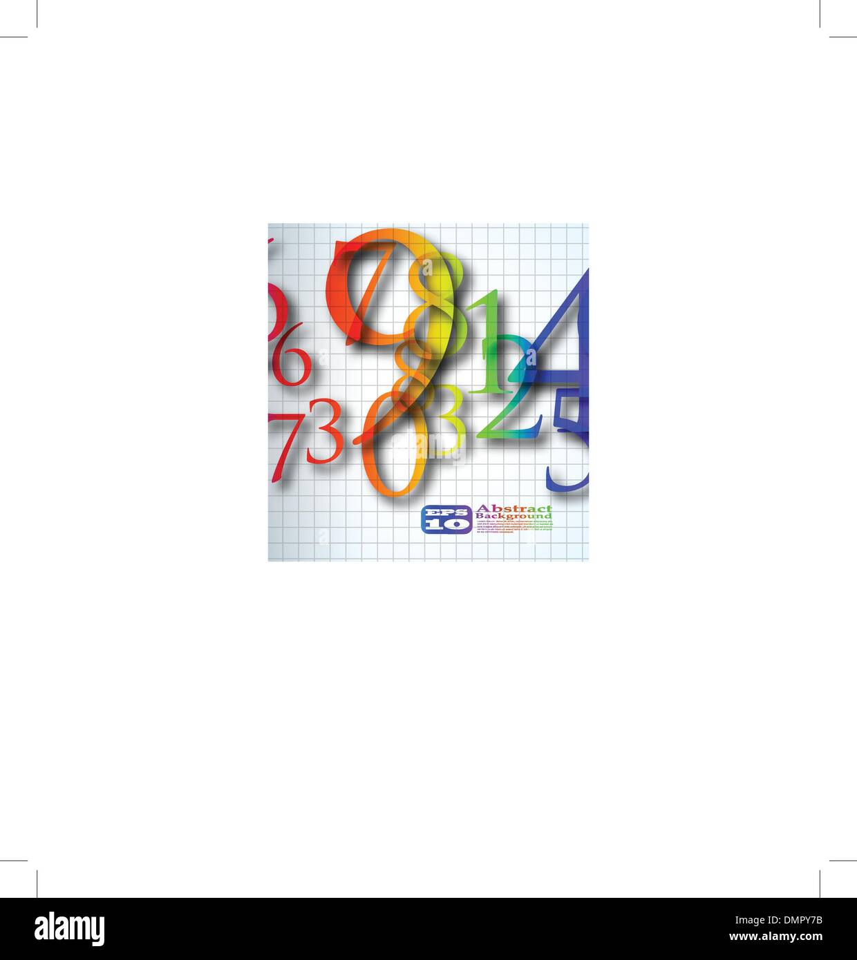 the abstract color number background eps 10 Stock Vector Image & Art ...