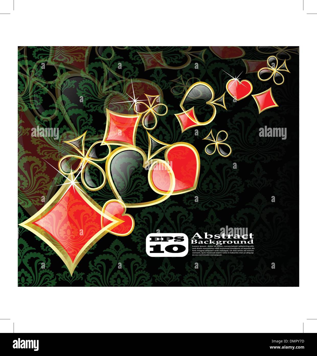 the vector abstract play card background eps 10 Stock Vector Image ...