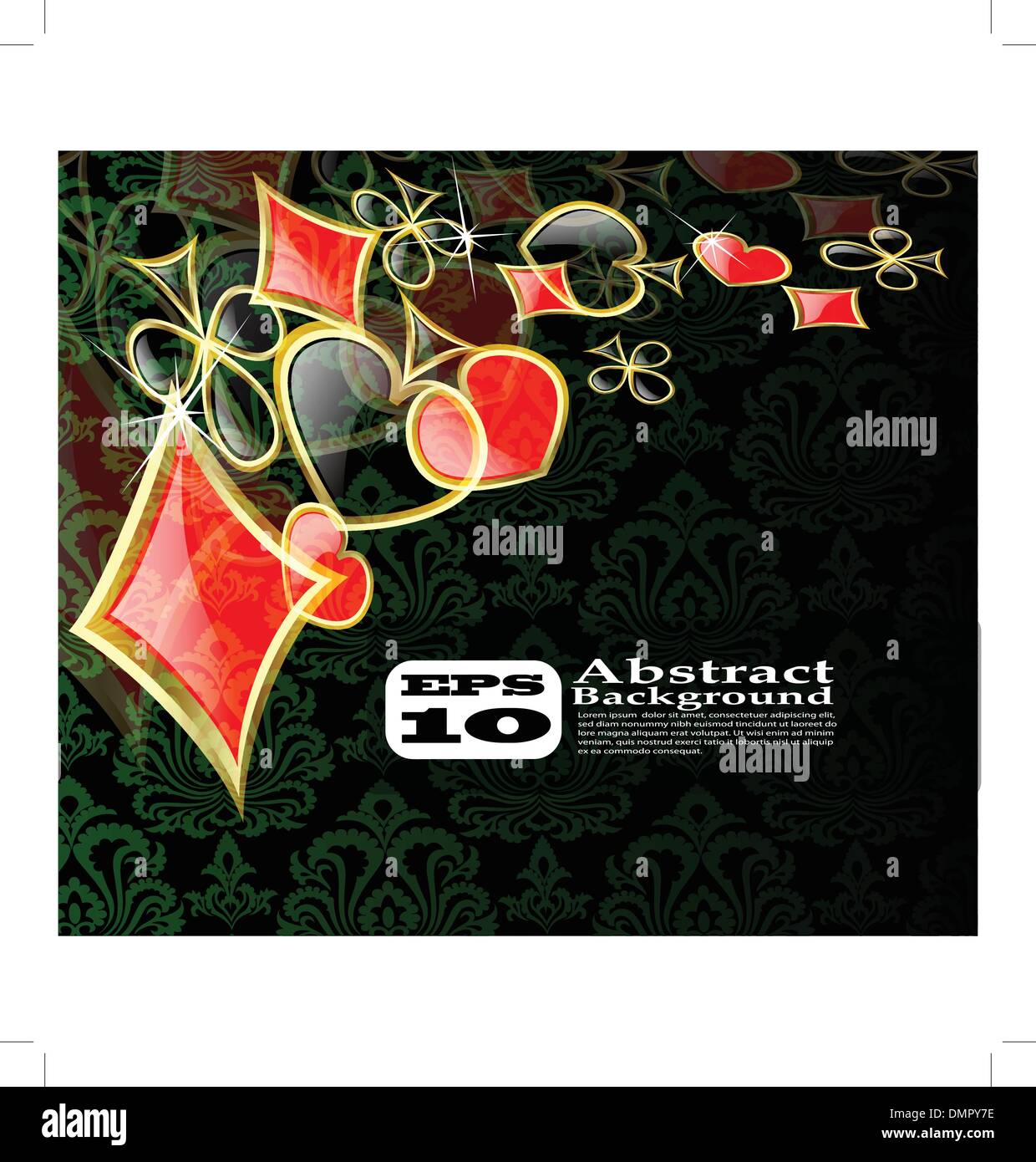 the vector abstract play card background Stock Vector Image & Art - Alamy