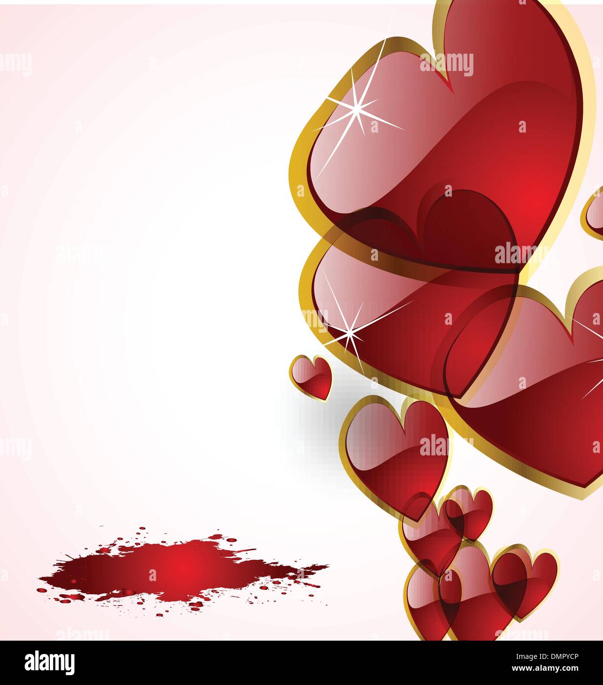 the vector abstract hearts background Stock Vector Image & Art - Alamy
