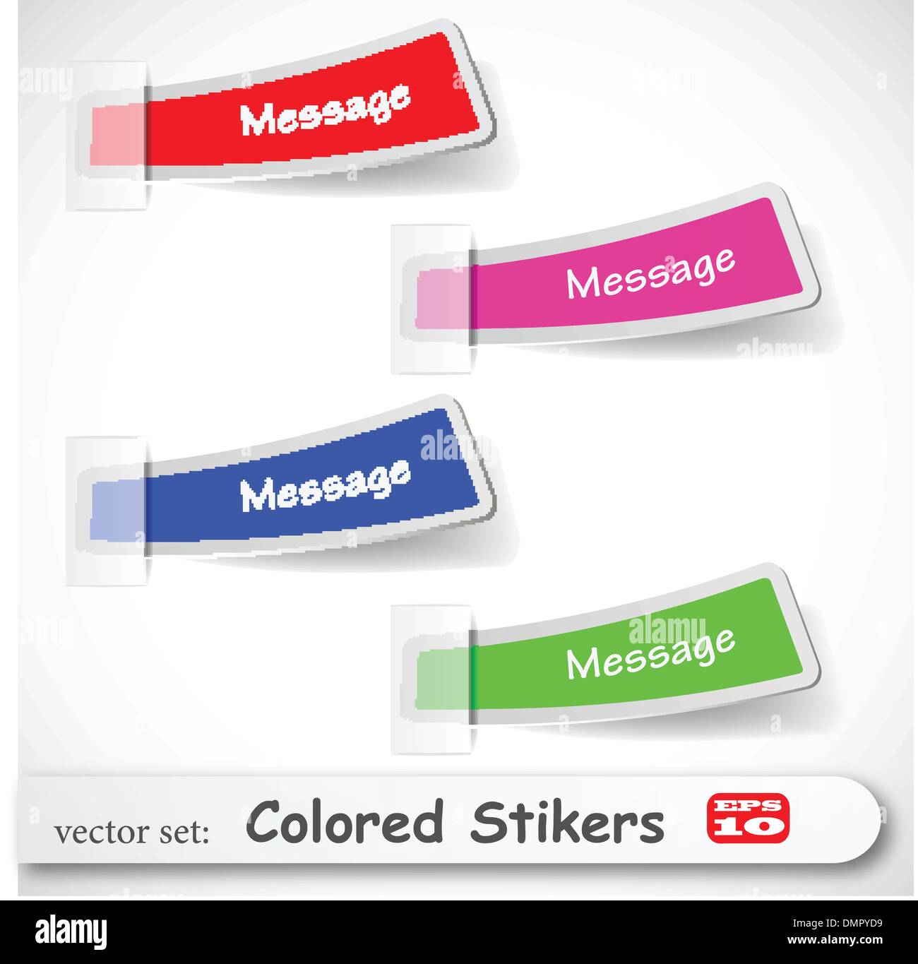 the abstract colored sticker set Stock Vector Image & Art - Alamy