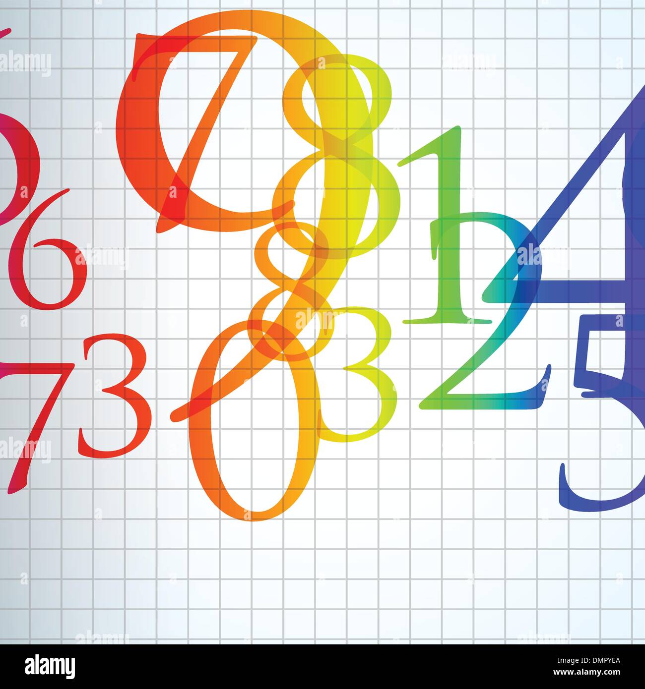 the abstract color number background Stock Vector Image & Art - Alamy