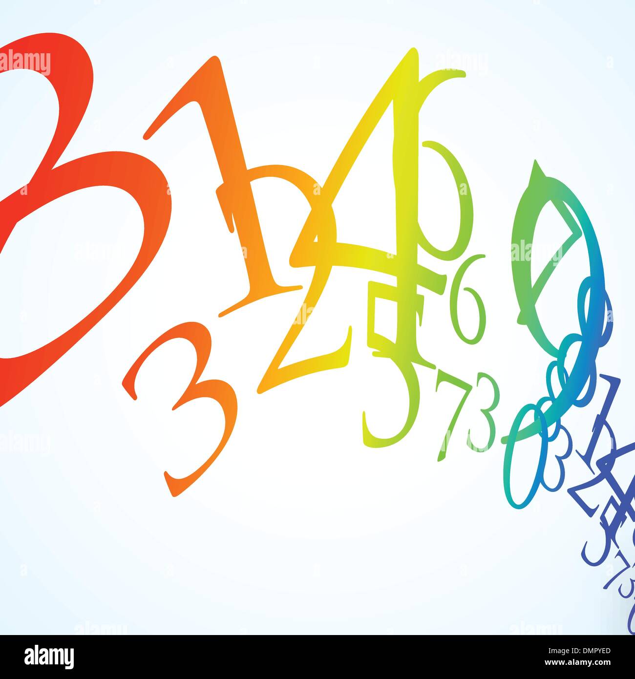 the abstract color number background Stock Vector Image & Art - Alamy