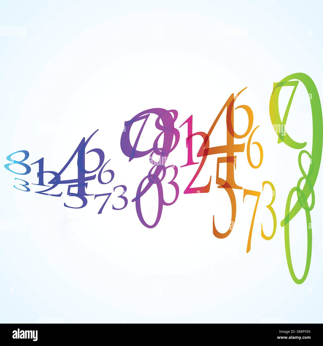 the abstract color number background Stock Vector Image & Art - Alamy