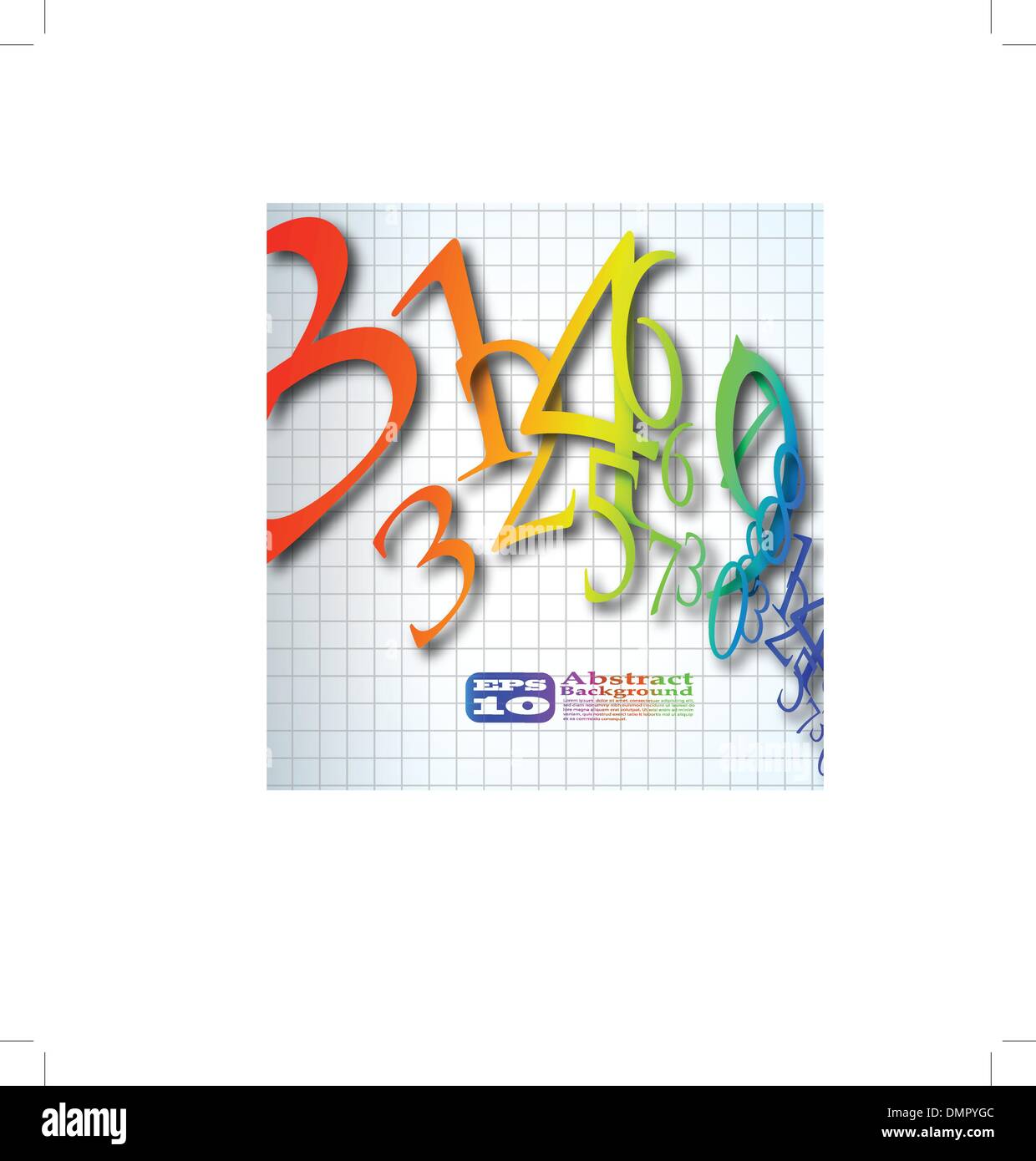 the abstract color number background eps 10 Stock Vector Image & Art ...