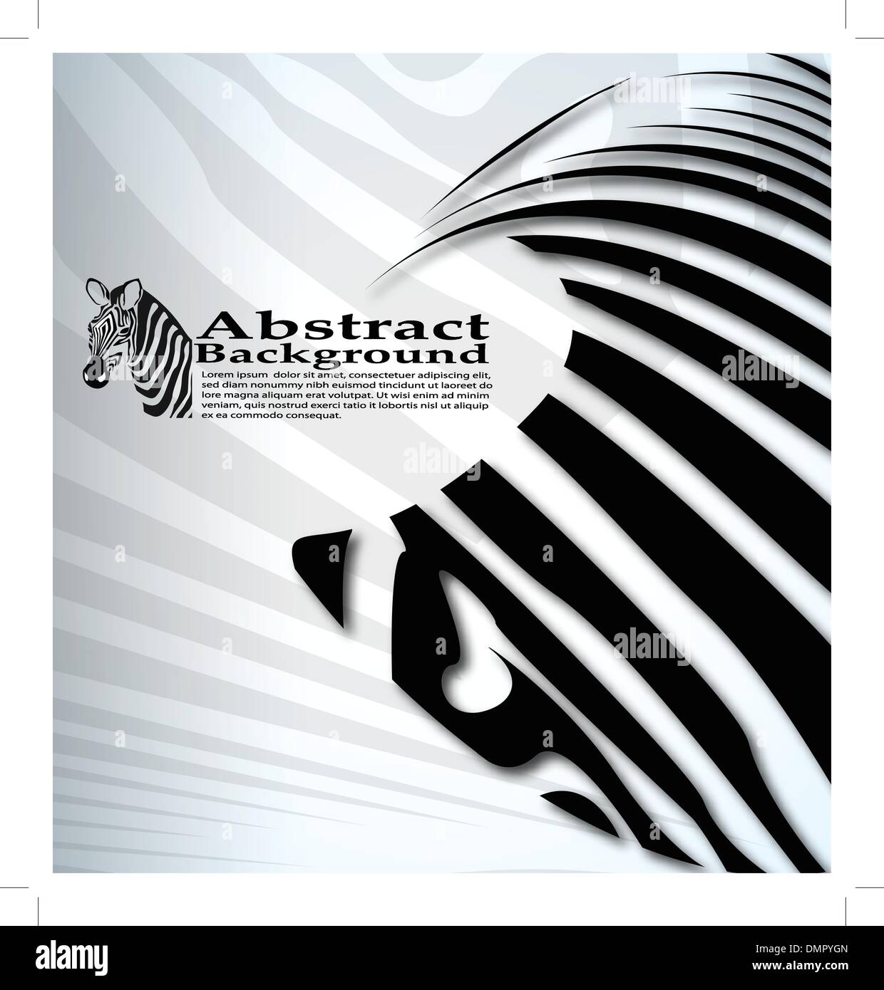 vector zebra abstract background with text Stock Vector Image & Art - Alamy