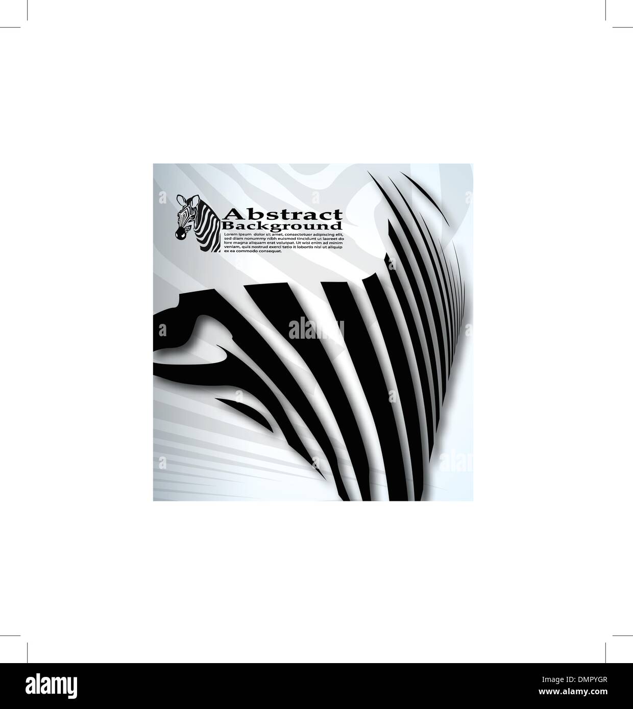 vector zebra abstract background with text Stock Vector Image & Art - Alamy