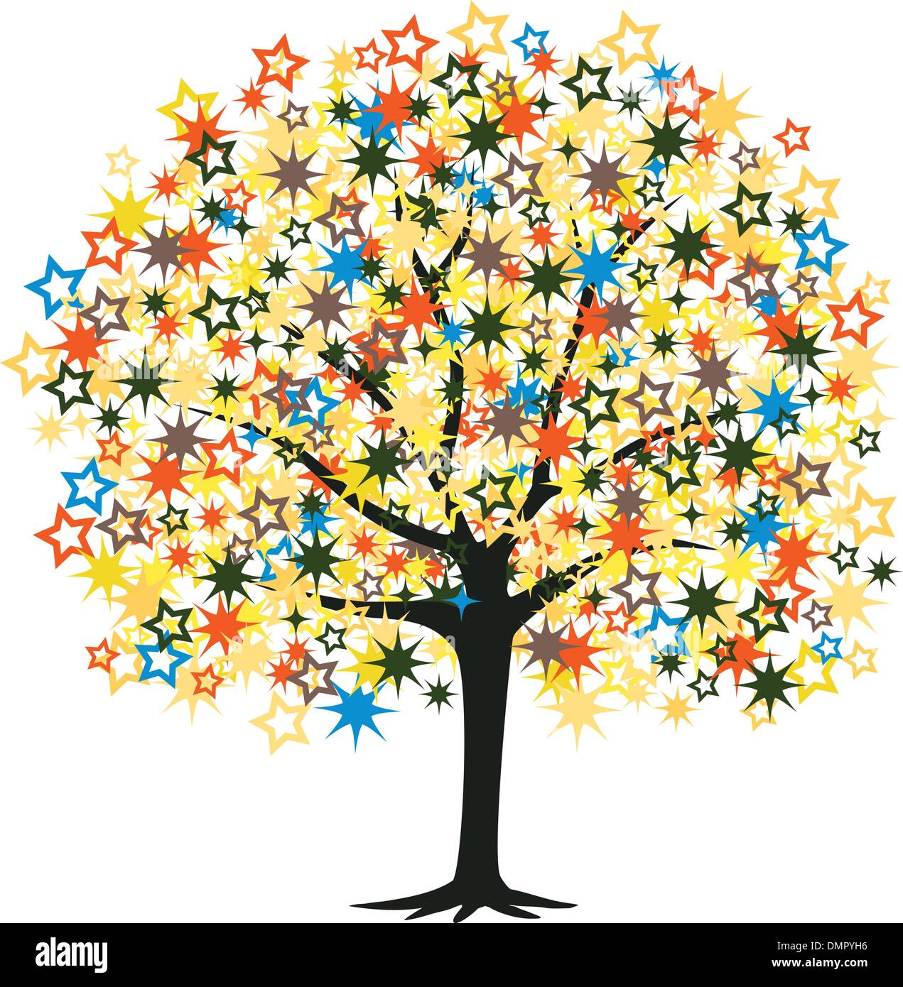 Leaves autumn natural tree yellow Stock Vector Images - Alamy