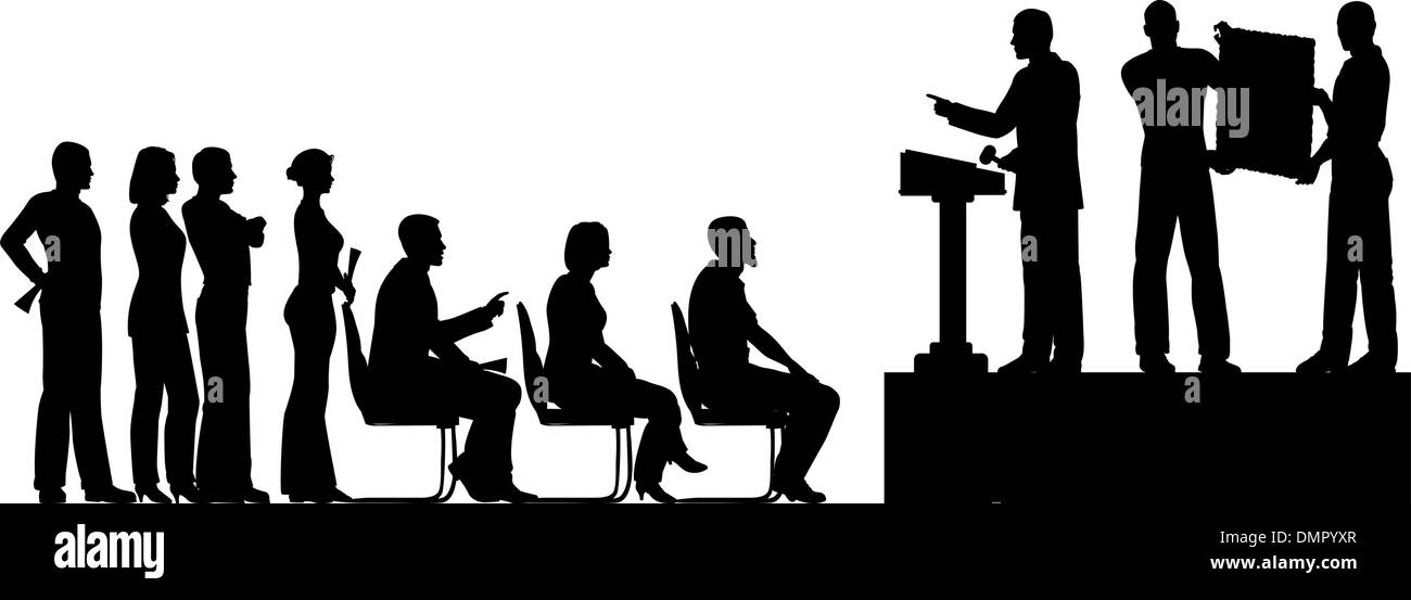 Auctioneer vector vectors hi-res stock photography and images - Alamy