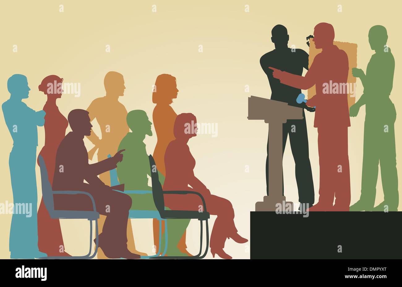 Auctioneer vector vectors Stock Vector Images - Alamy