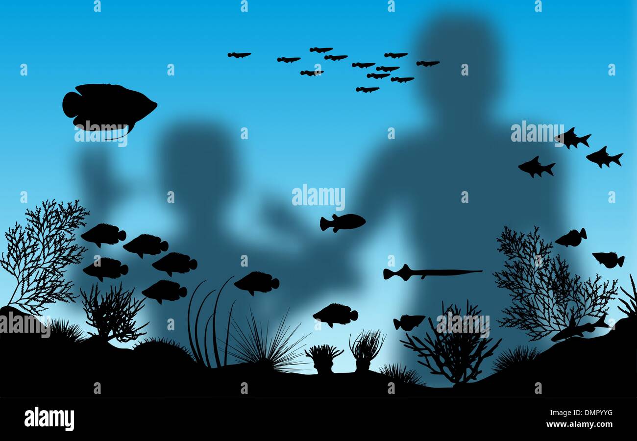 Aquatic biodiversity Stock Vector Images - Alamy