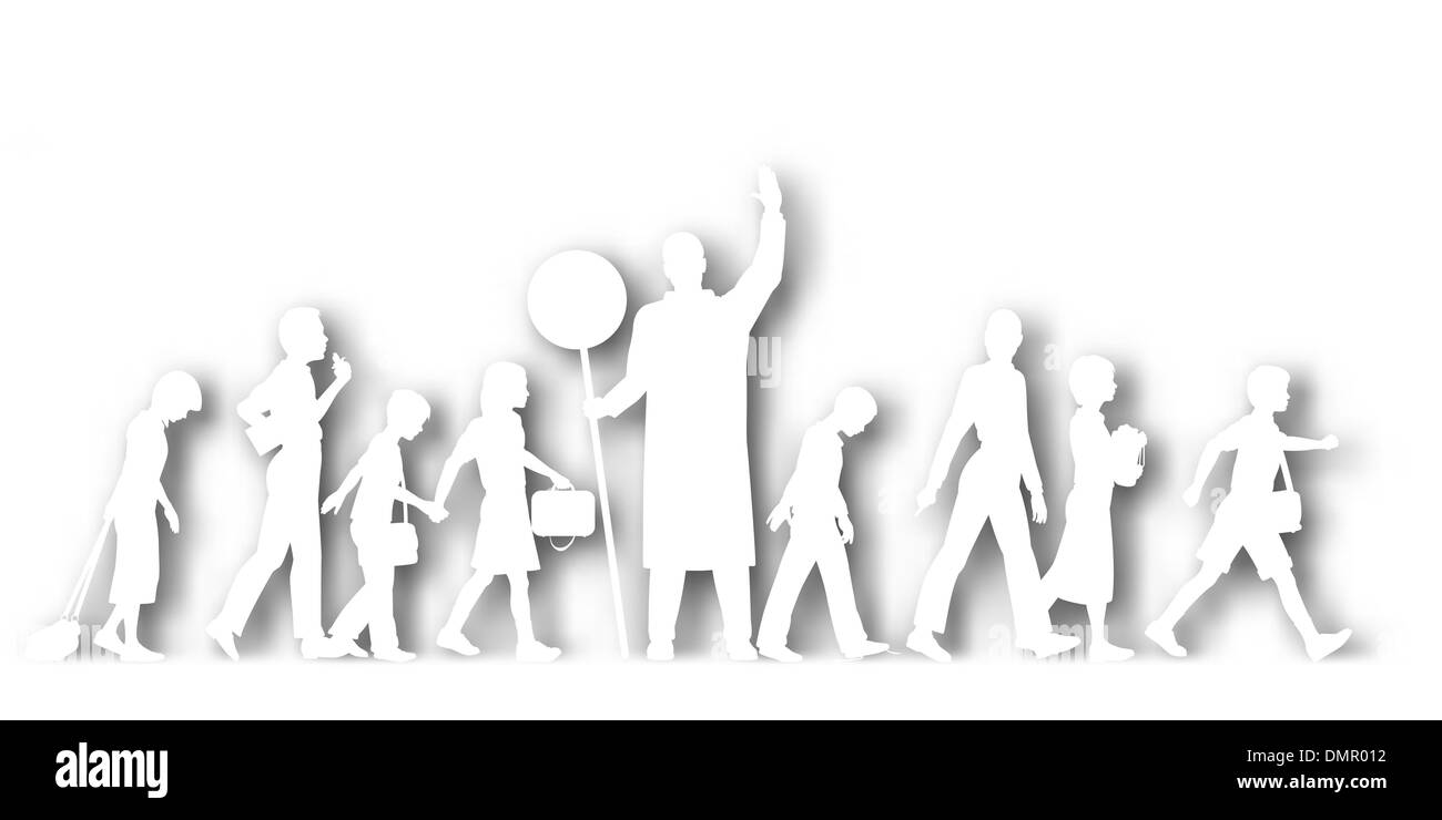 Street crossing man Cut Out Stock Images & Pictures - Alamy