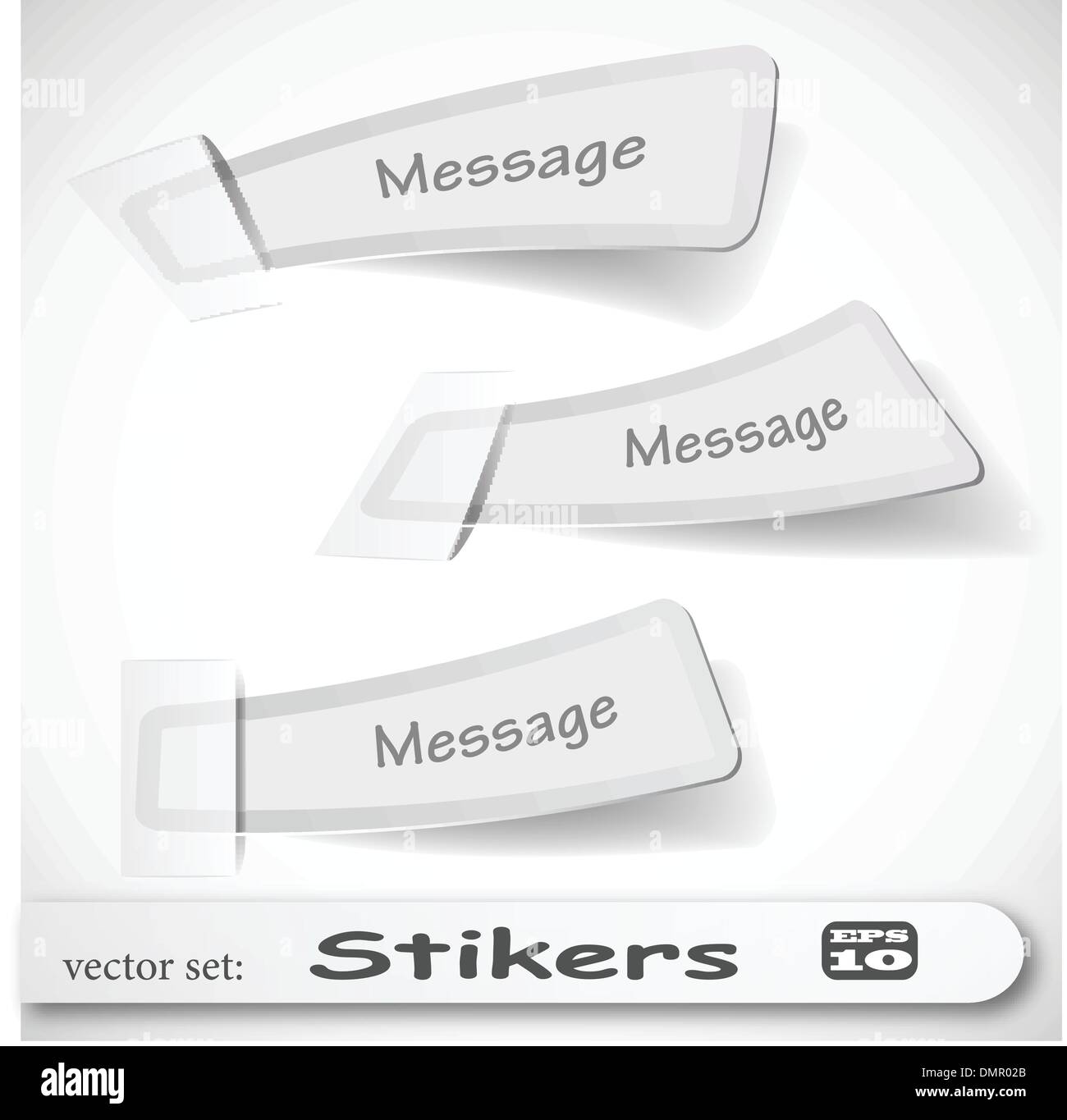 the white stickers vector illustration Stock Vector Image & Art - Alamy
