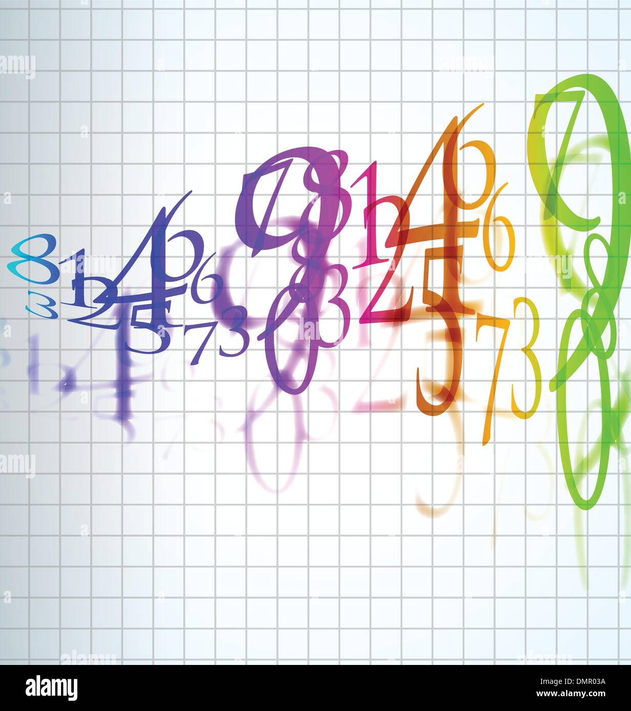 the abstract color number background Stock Vector Image & Art - Alamy