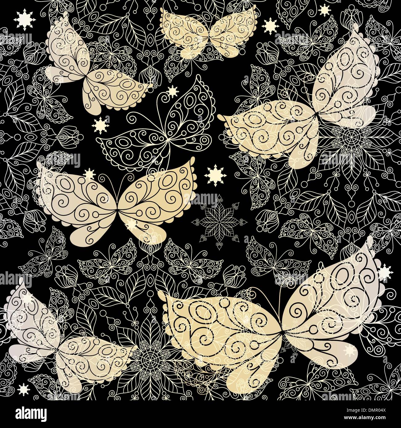 Vintage dark seamless pattern Stock Vector Image & Art - Alamy