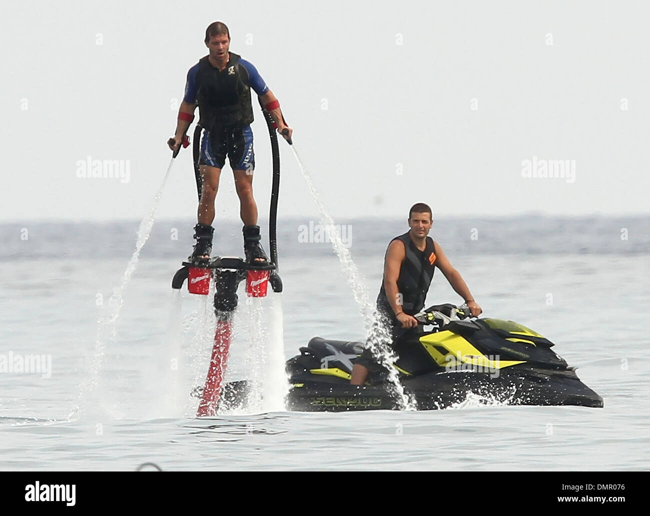 French rally driver Sebastien Loeb tries out new watersport Flyboard ...