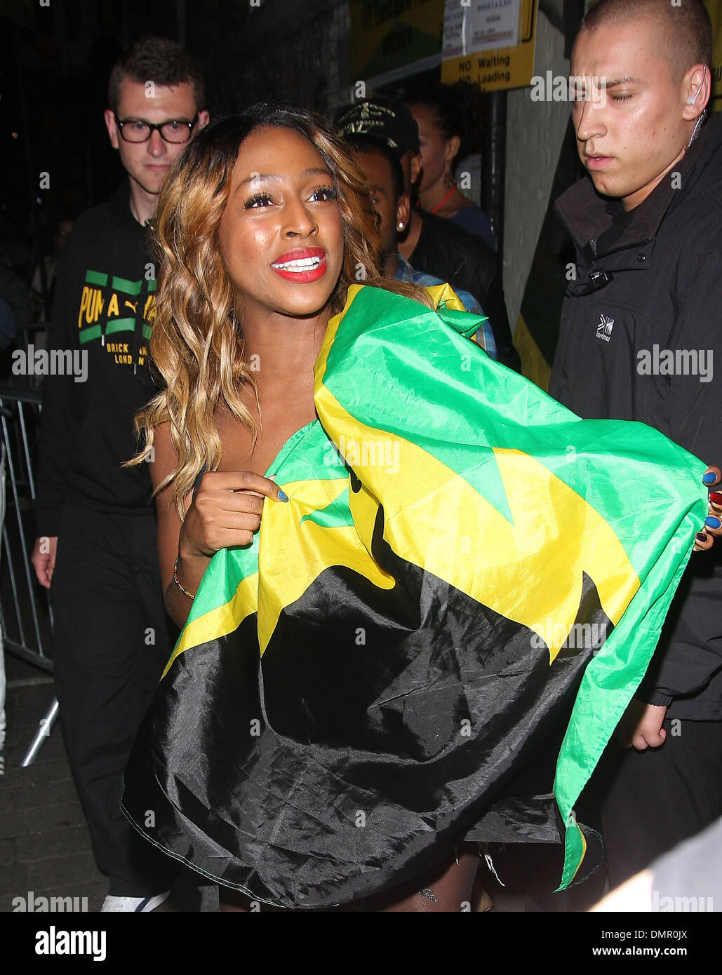 Alexandra Burke Puma party held at Puma Yard in Brick Lane - departures ...