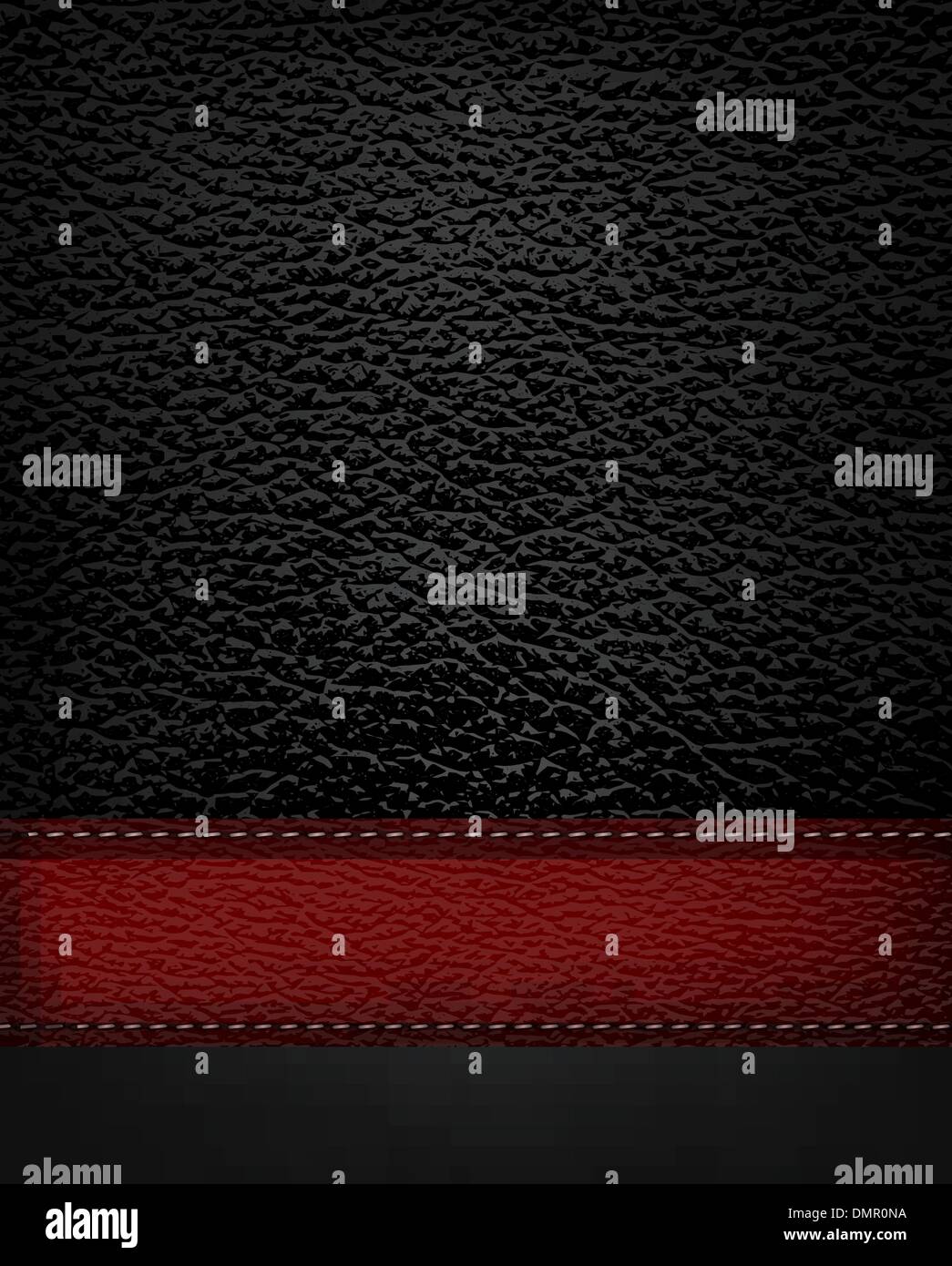 Black leather background with red leather strip. Vector illustra Stock ...