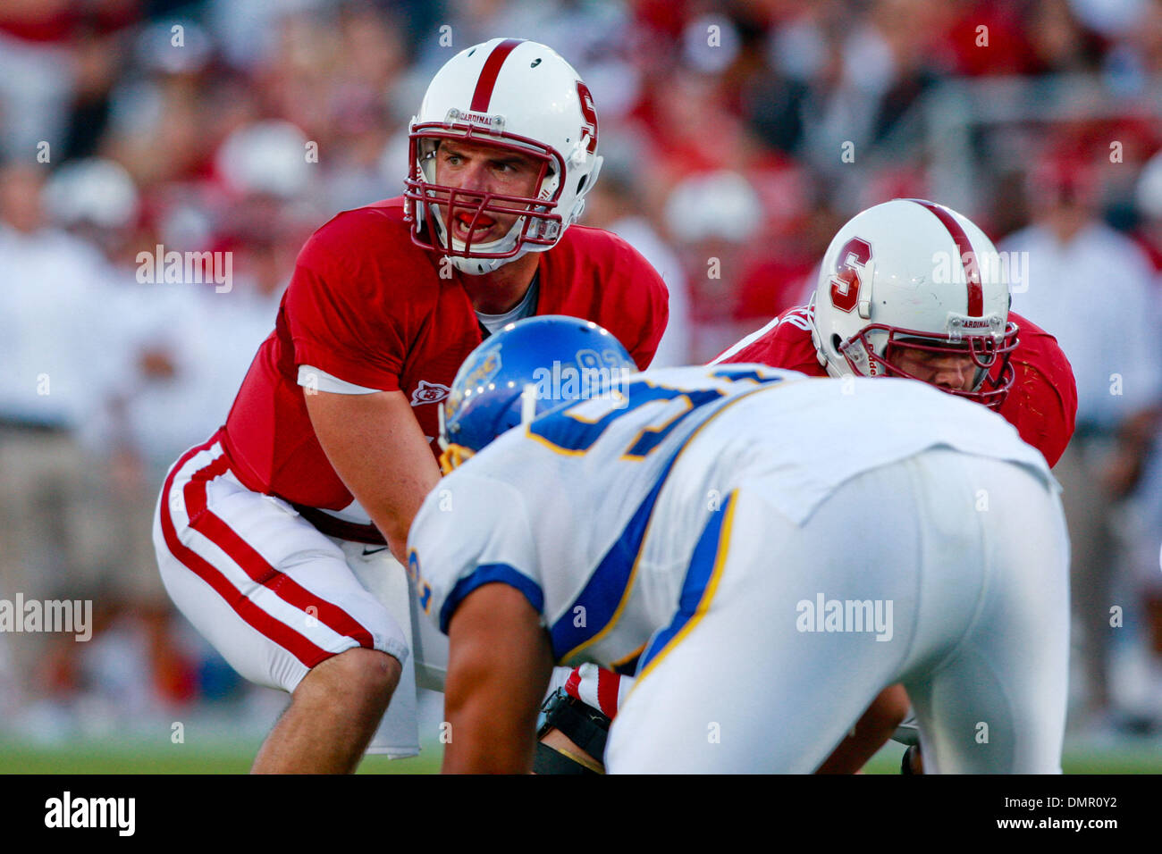 Stanford's Andrew Luck (12) during game action at Stanford Stadium in ...