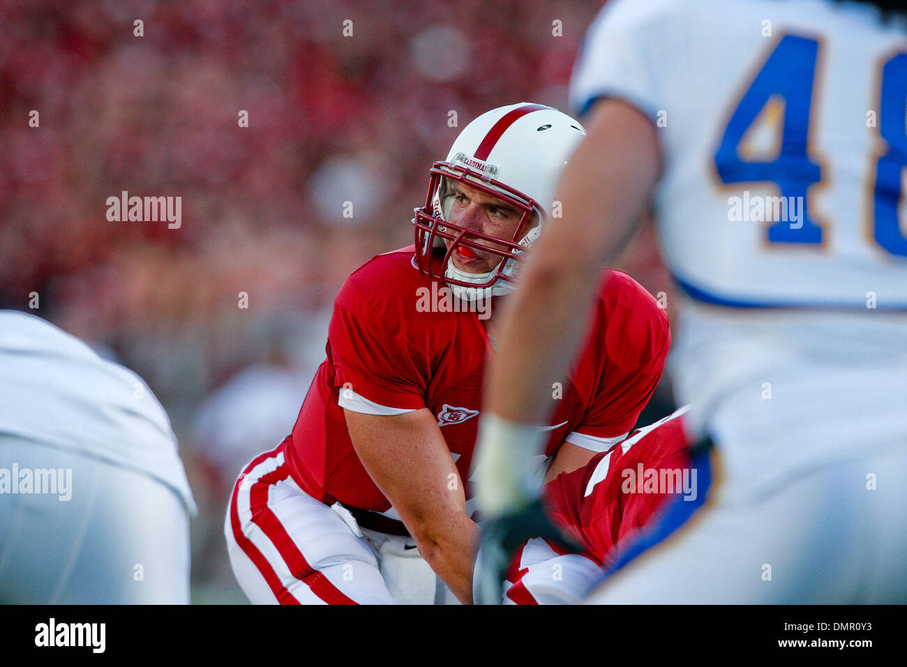 Stanford's Andrew Luck (12) during game action at Stanford Stadium in ...