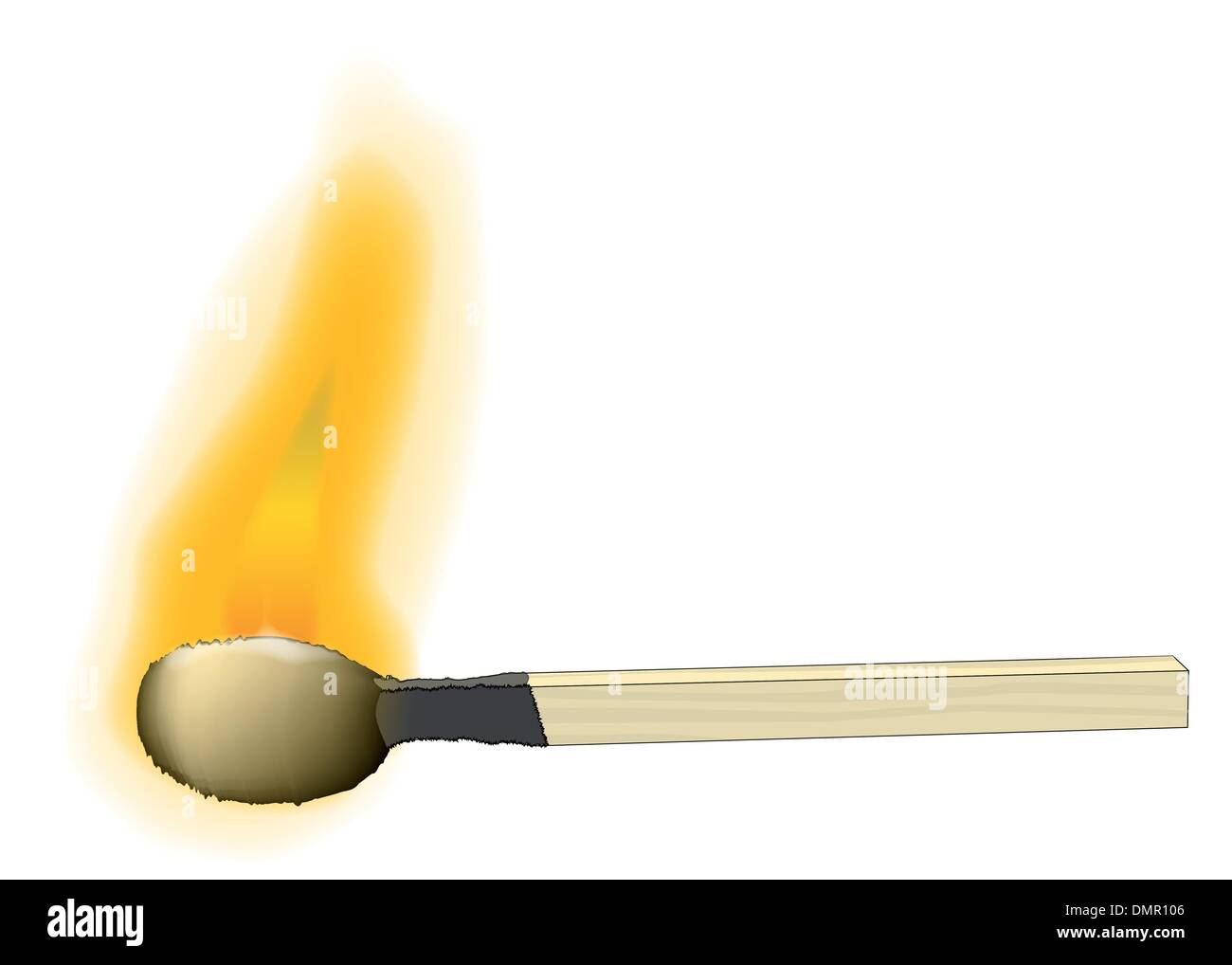 Light match illustration Stock Vector Images - Alamy