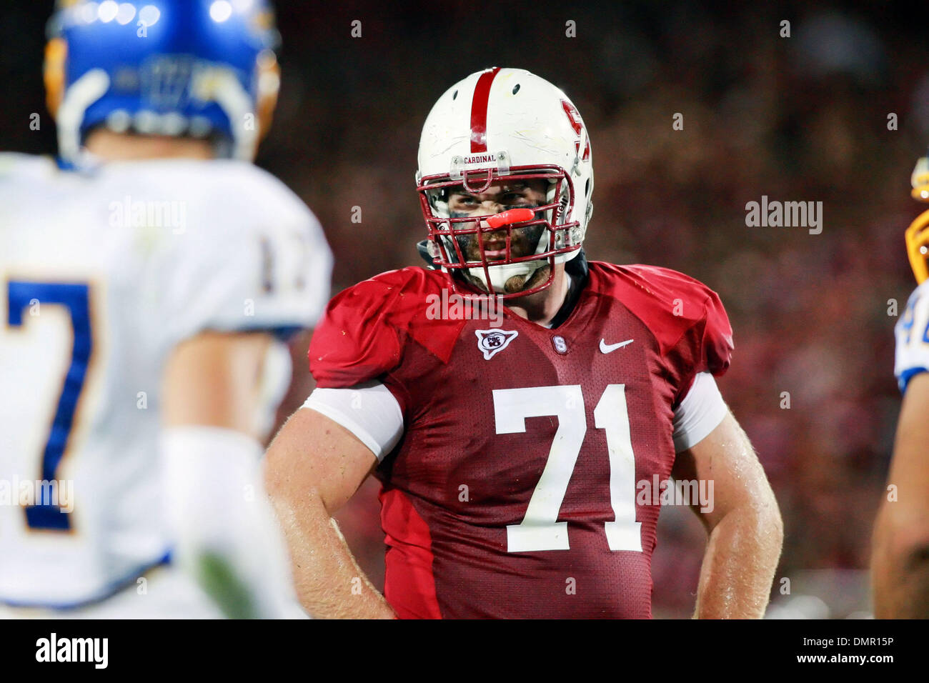 Stanford's Andrew Phillips (71) during game action at Stanford Stadium ...