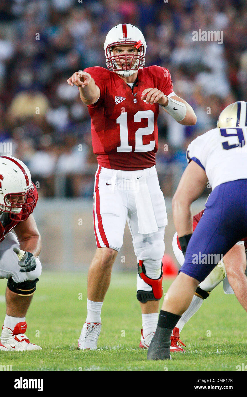 Stanford's Andrew Luck (12) during game action at Stanford Stadium in ...
