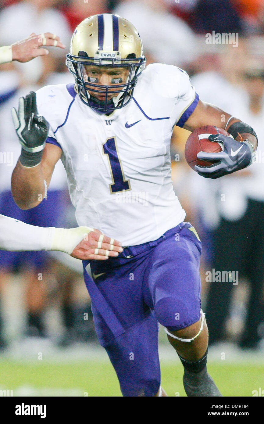 Washington's Chris Polk (1) during game action at Stanford Stadium in ...
