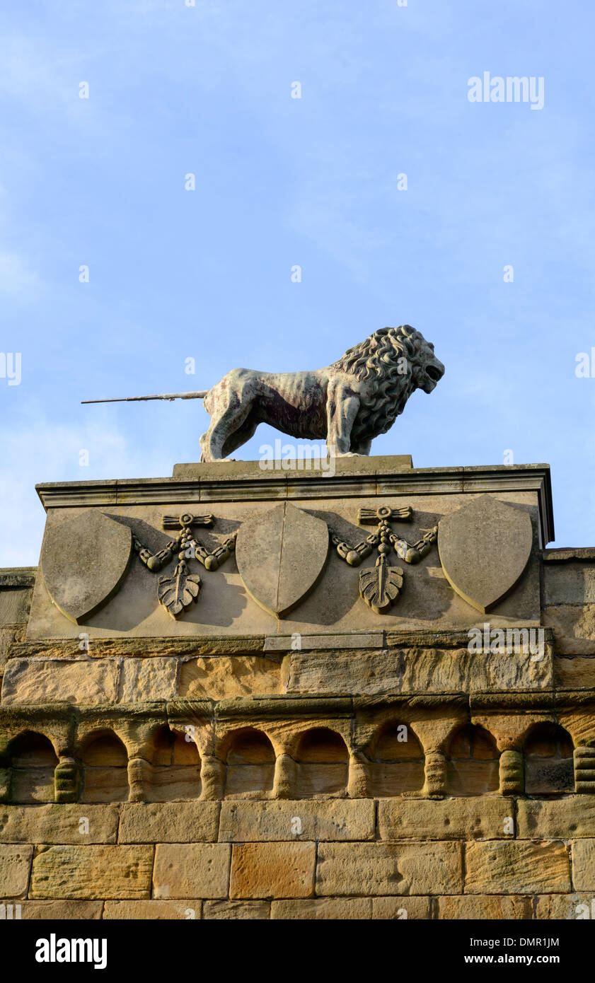 The Lion from The Lion Bridge, Alnwick Stock Photo - Alamy