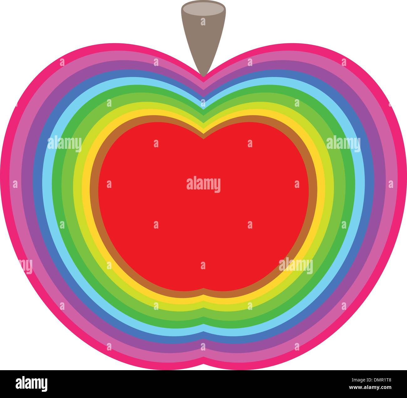 Apple colorful illustration Stock Vector Image & Art - Alamy