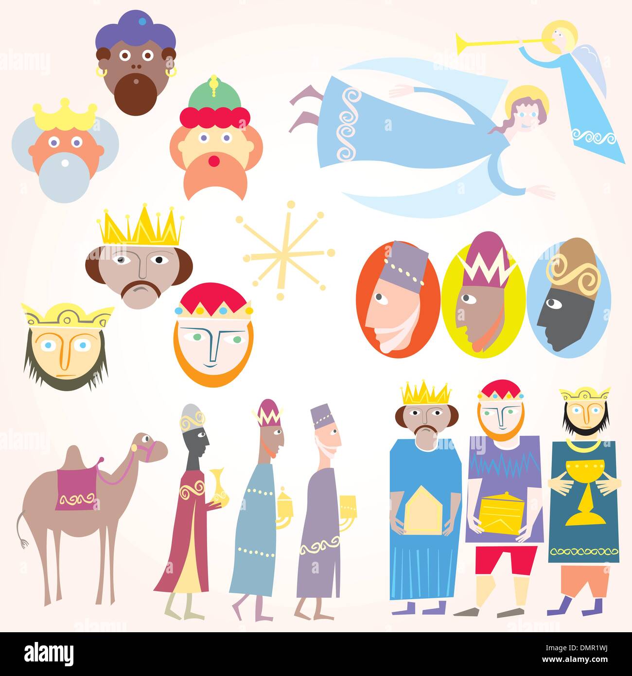 The three kings clipart hi-res stock photography and images - Alamy