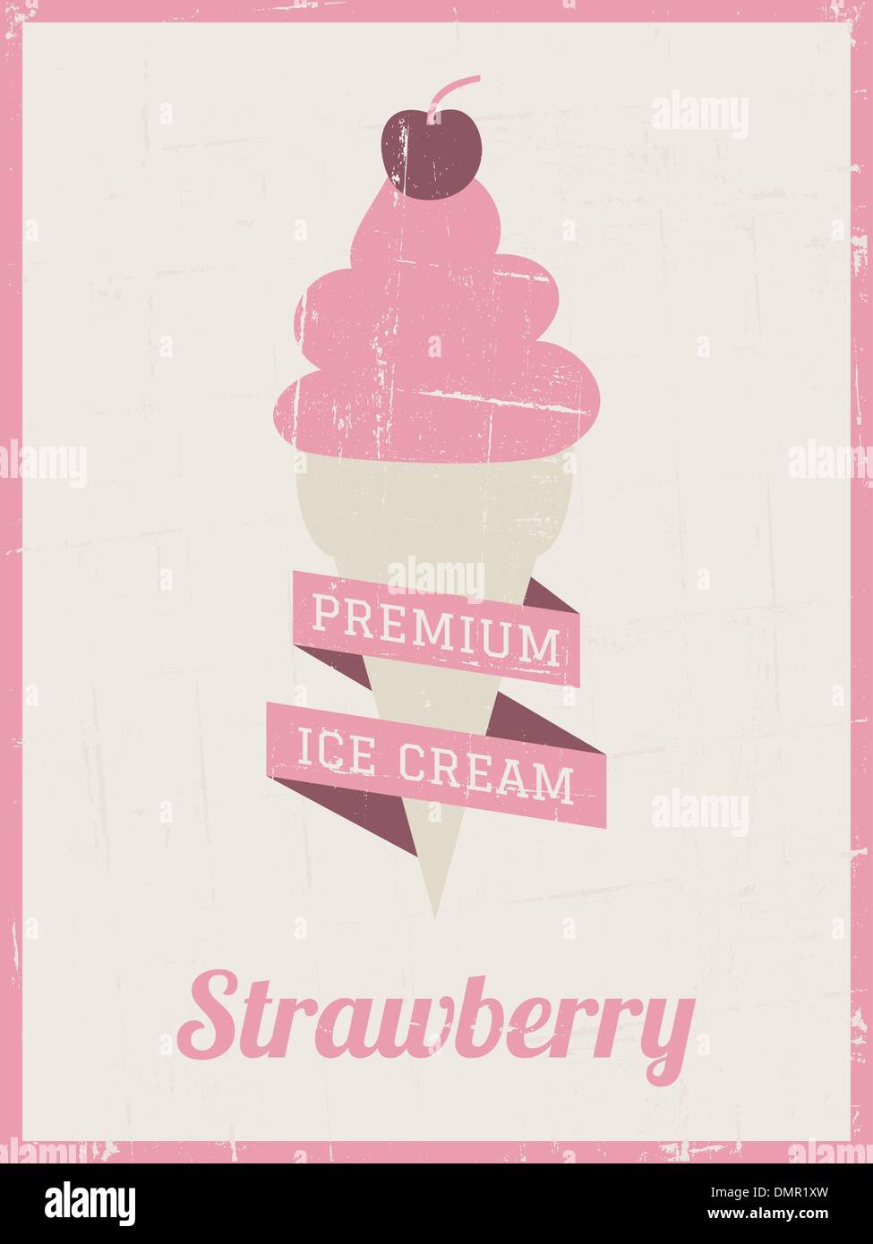 Ice cream poster hi-res stock photography and images - Alamy