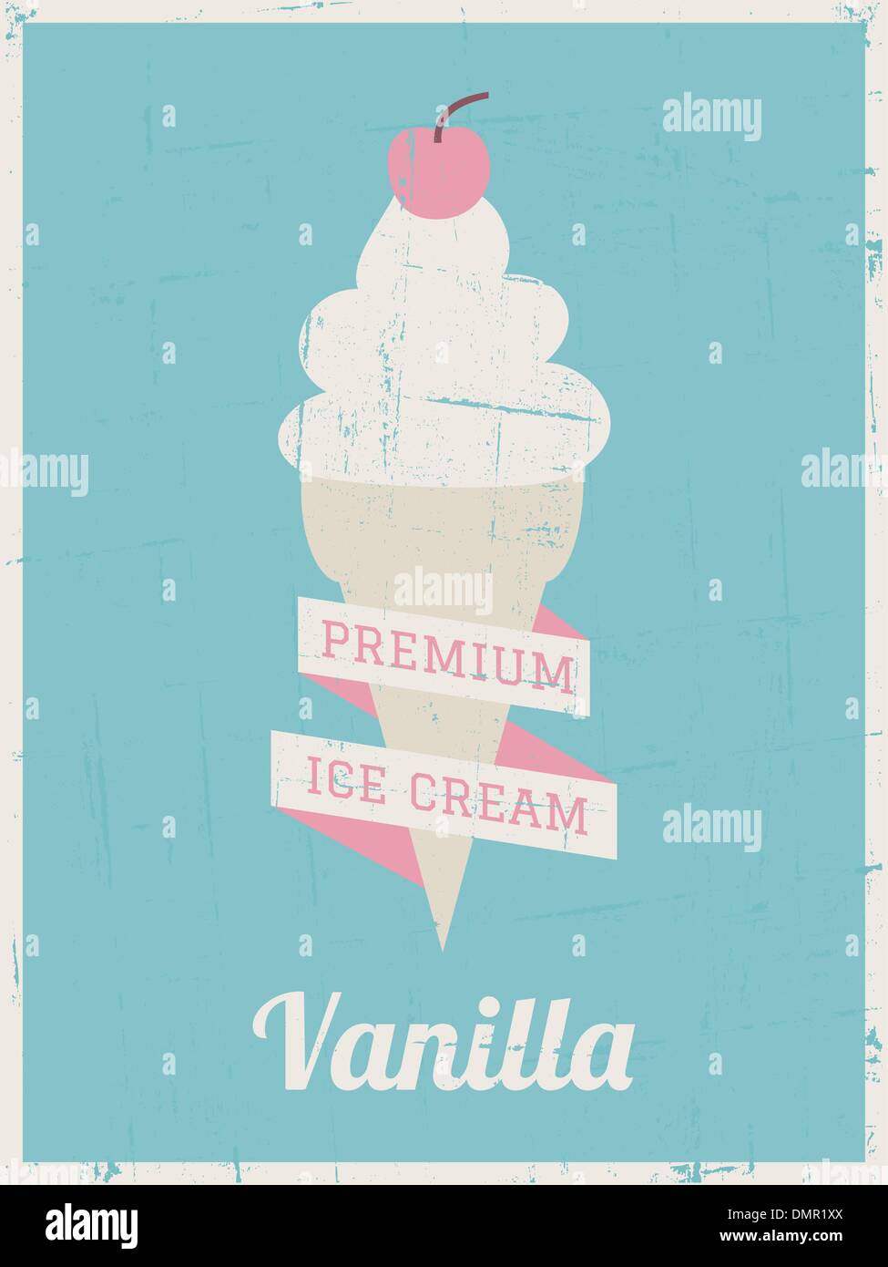 Ice cream poster hi-res stock photography and images - Alamy