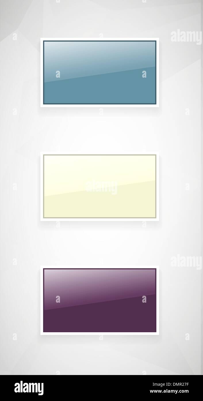 glossy rectangle button Stock Vector Image & Art - Alamy