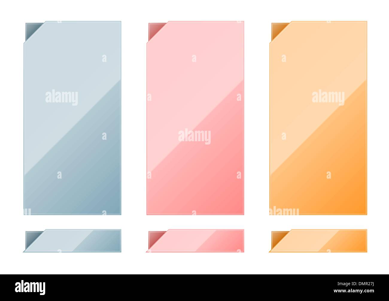 glossy rectangle template Stock Vector Image & Art - Alamy