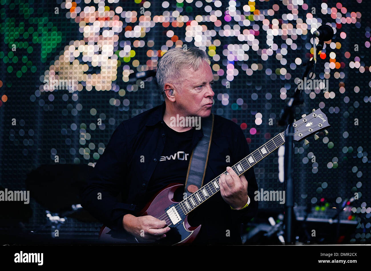Bernard Sumner of New Order performs on stage during BT London Live ...