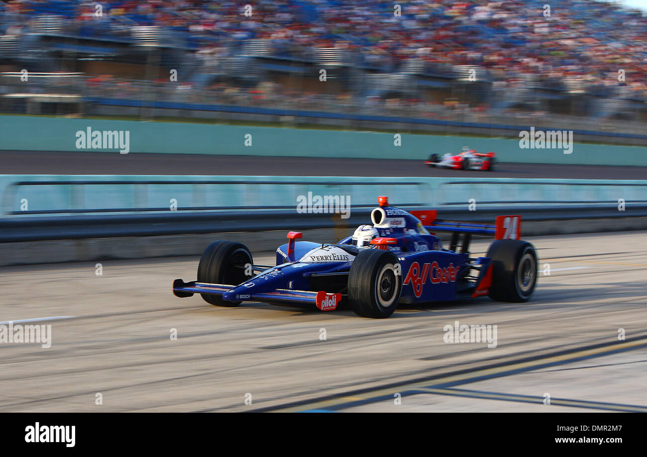 IRL driver Mike Conway (#24) during the Firestone Indy 300 at Homestead ...