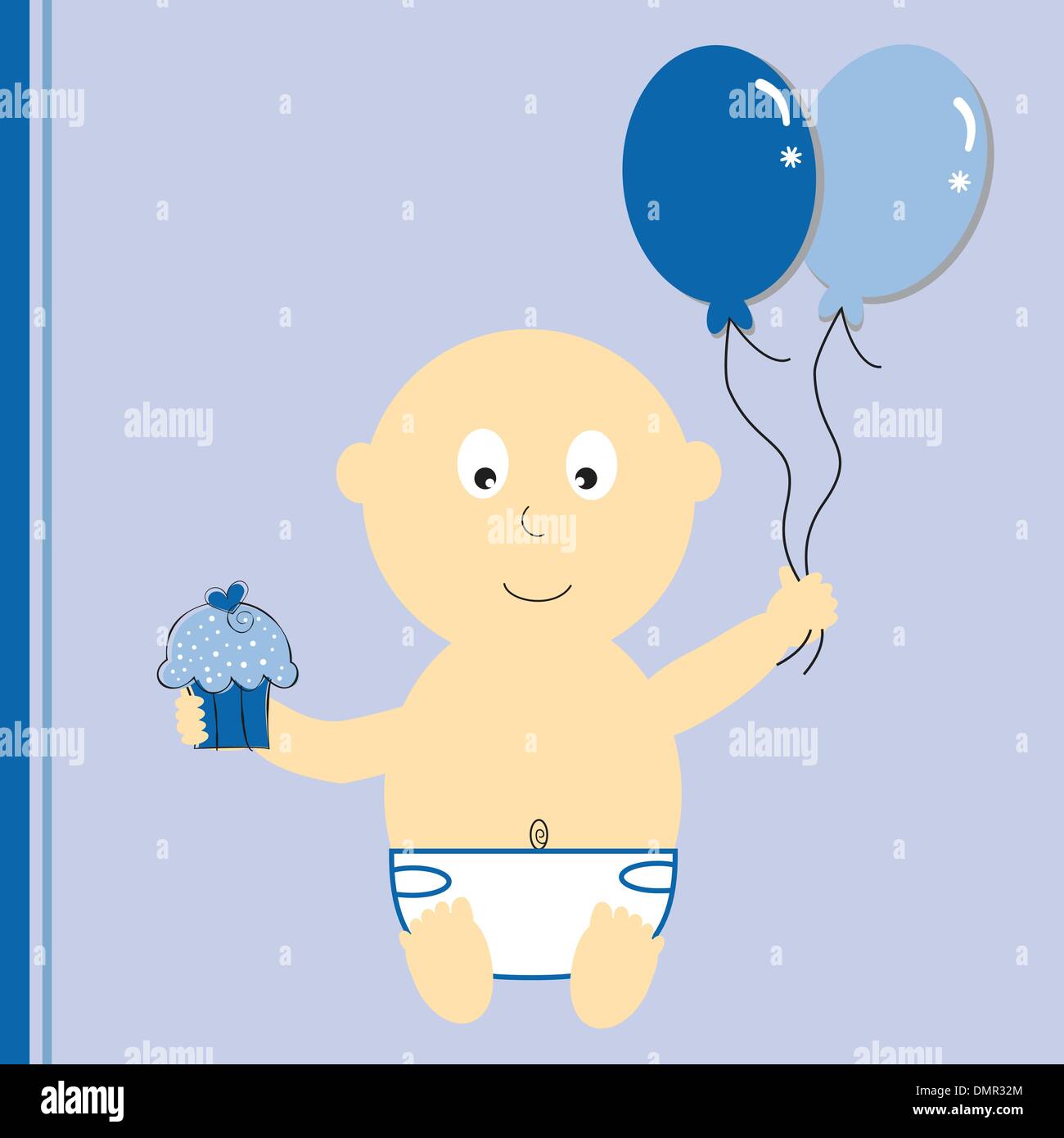 Party Boy With Balloons Stock Vector Image & Art - Alamy