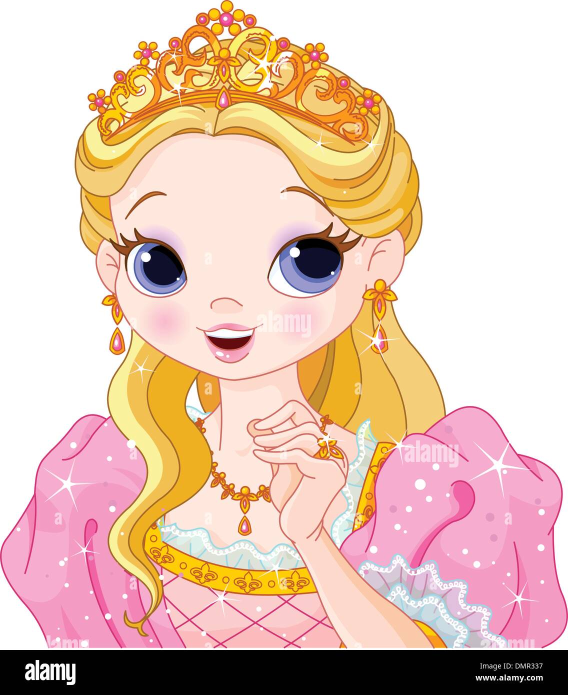 Portrait of princess Stock Vector Images - Alamy