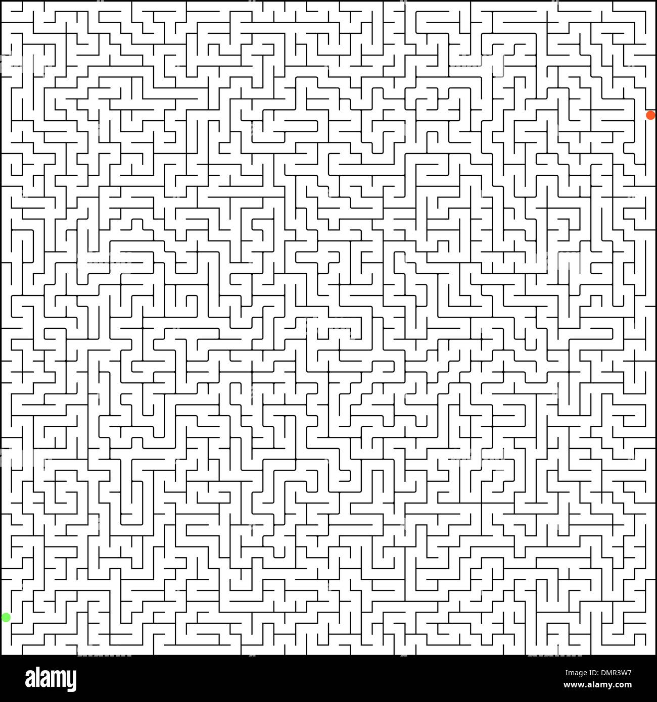 Vector illustration of perfect maze. EPS 8 Stock Vector Image & Art - Alamy