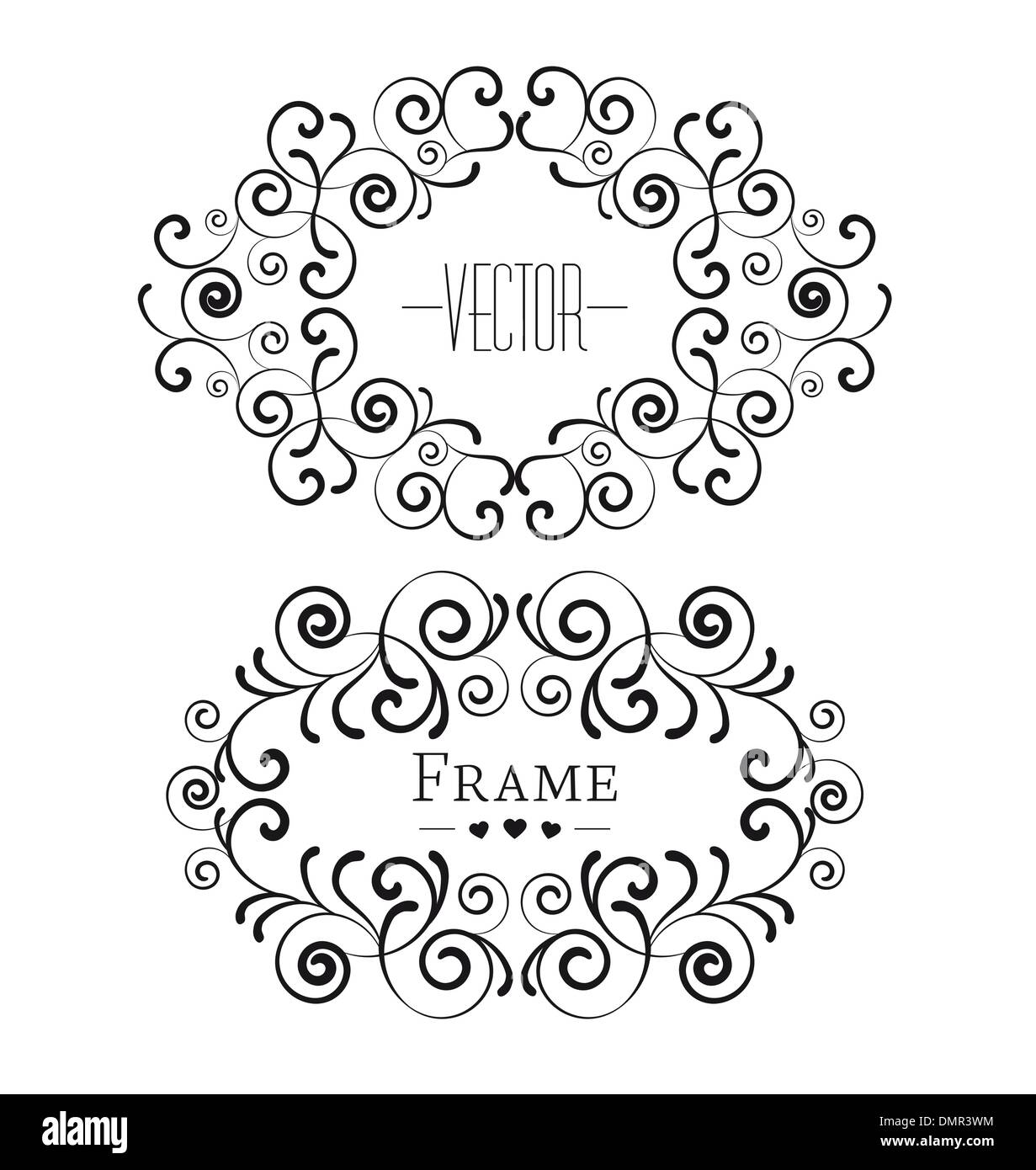 Victorian decorative frame Stock Vector Images - Alamy