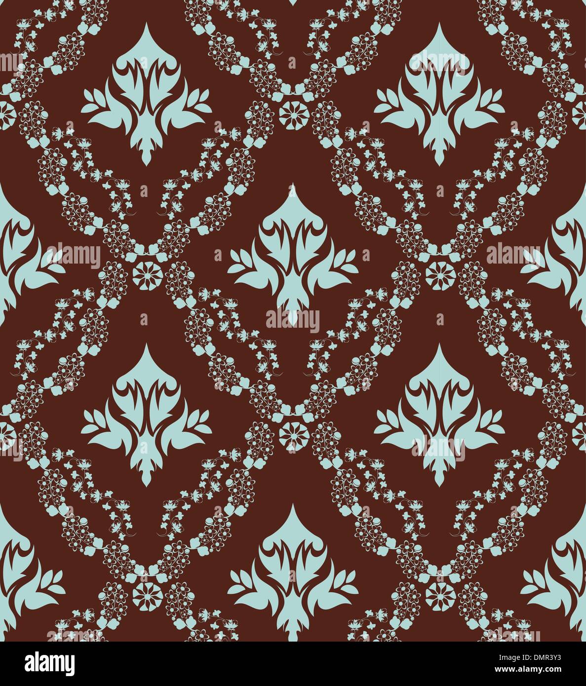 seamless damask pattern Stock Vector Image & Art - Alamy