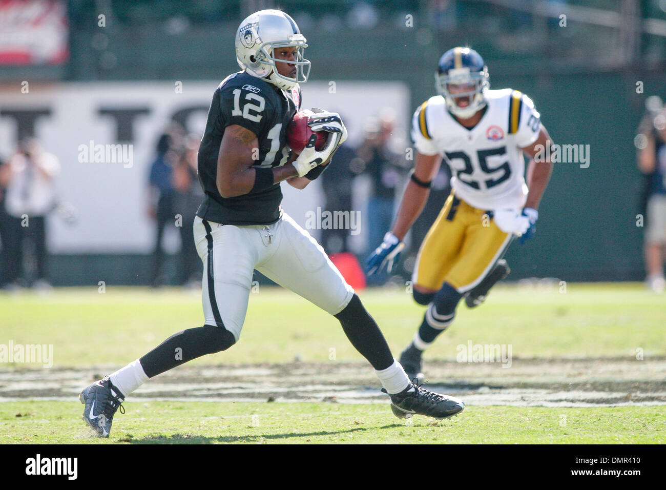 Oakland Raiders' Darrius Heyward-Bey (12) during game action on Sunday ...