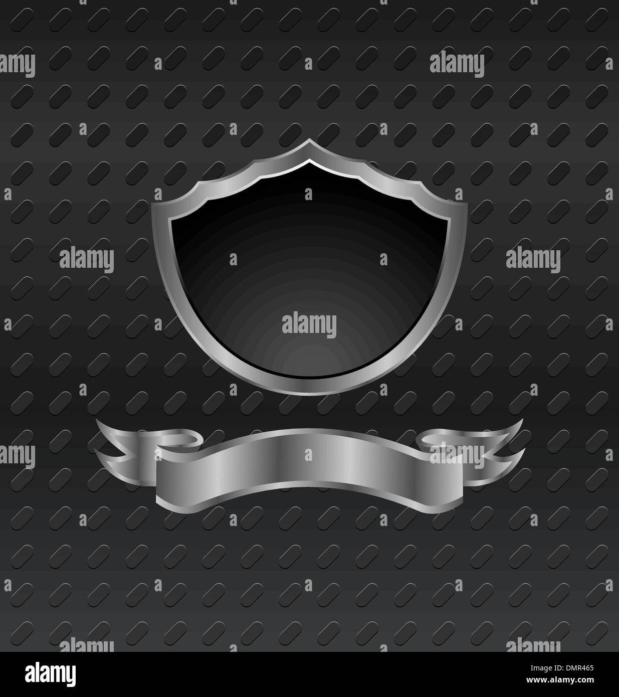 Heraldic shield on metallic background Stock Vector Images - Alamy