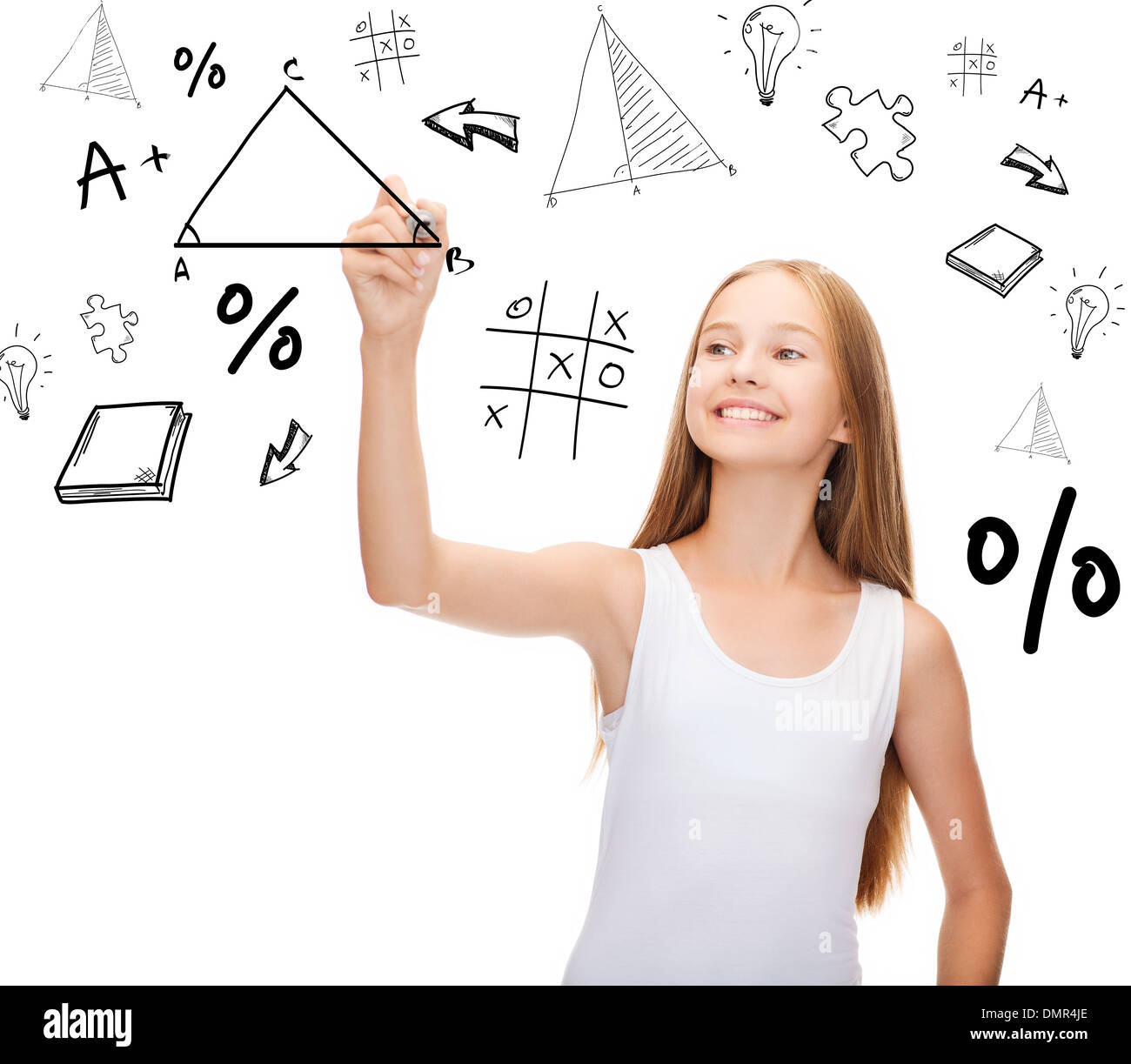 Drawing triangle hi-res stock photography and images - Alamy