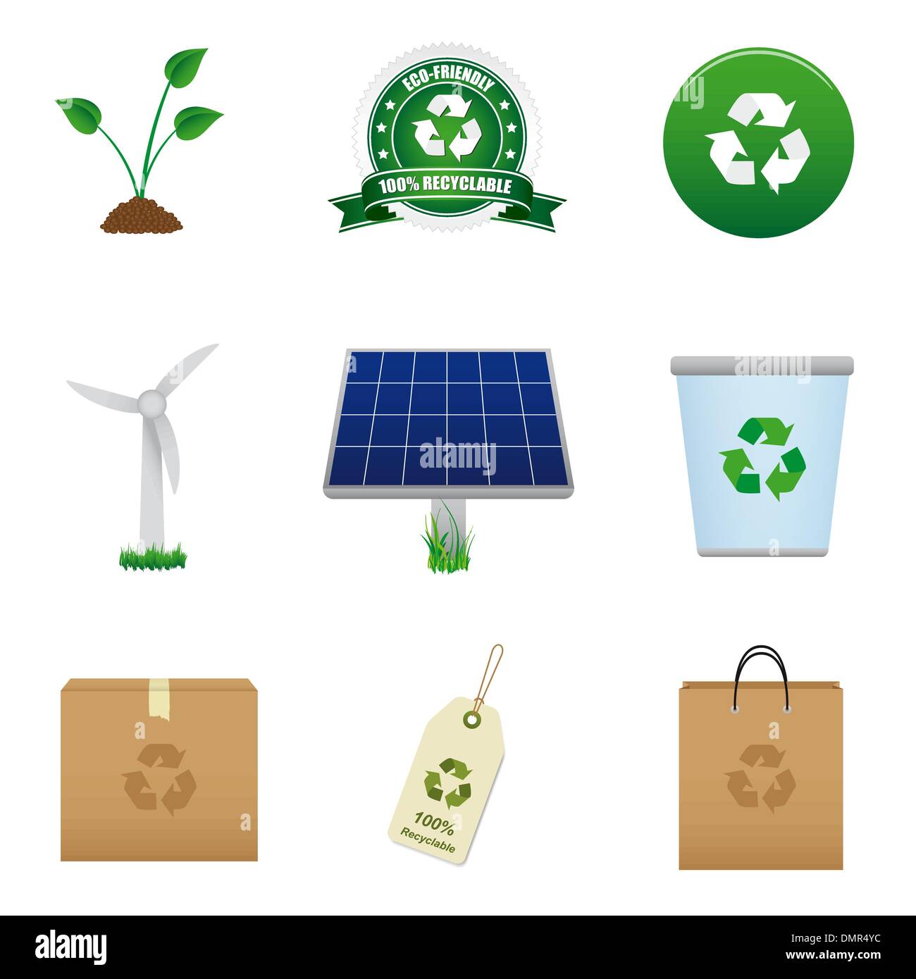Renewable energy and recycle icon Stock Vector Image & Art - Alamy