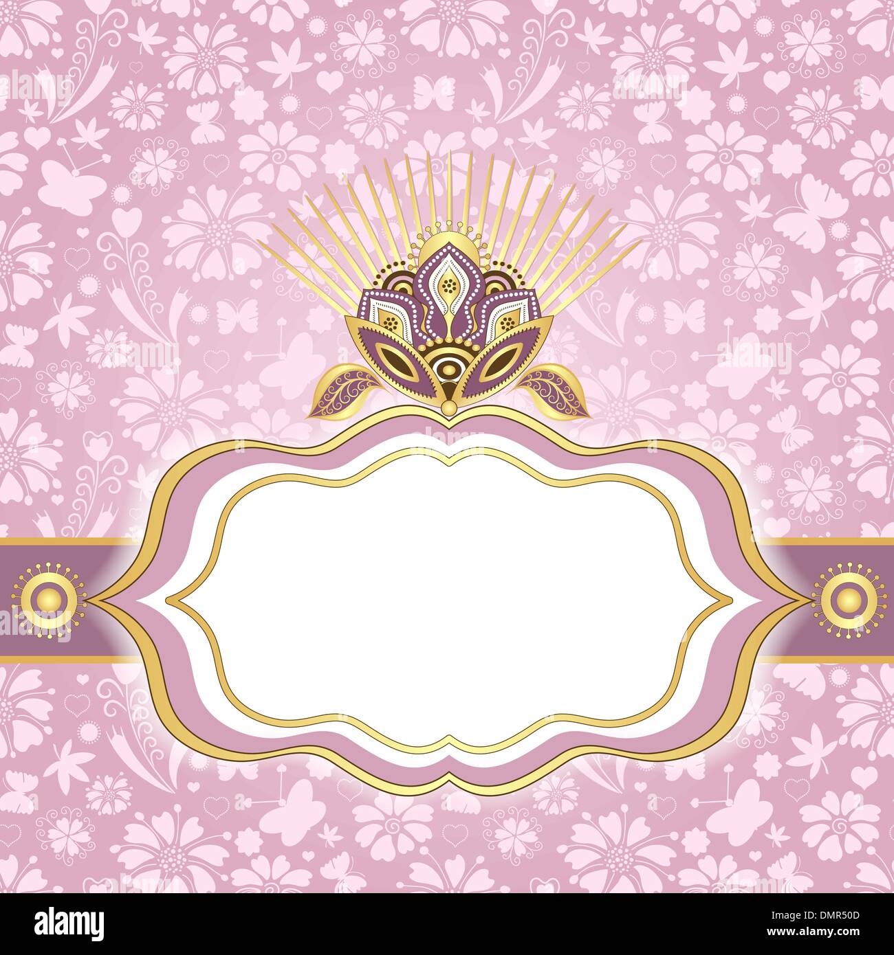 Purple pink gold pattern Stock Vector Images - Alamy